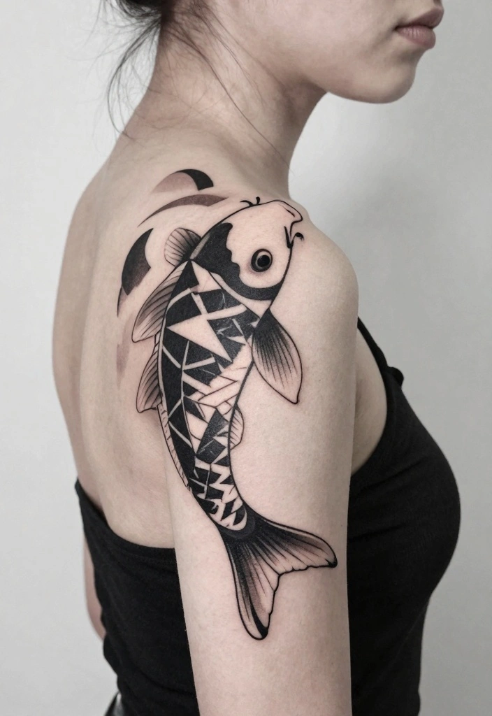12 Koi Fish Back Tattoo Ideas for Black Women: Bold and Symbolic ...