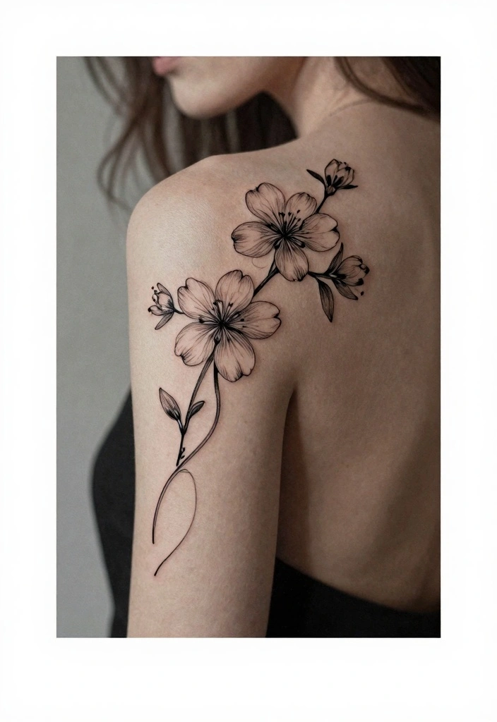 14 Cherry Blossom Tree Back Tattoo Ideas Elegant and Timeless - Shadow ...